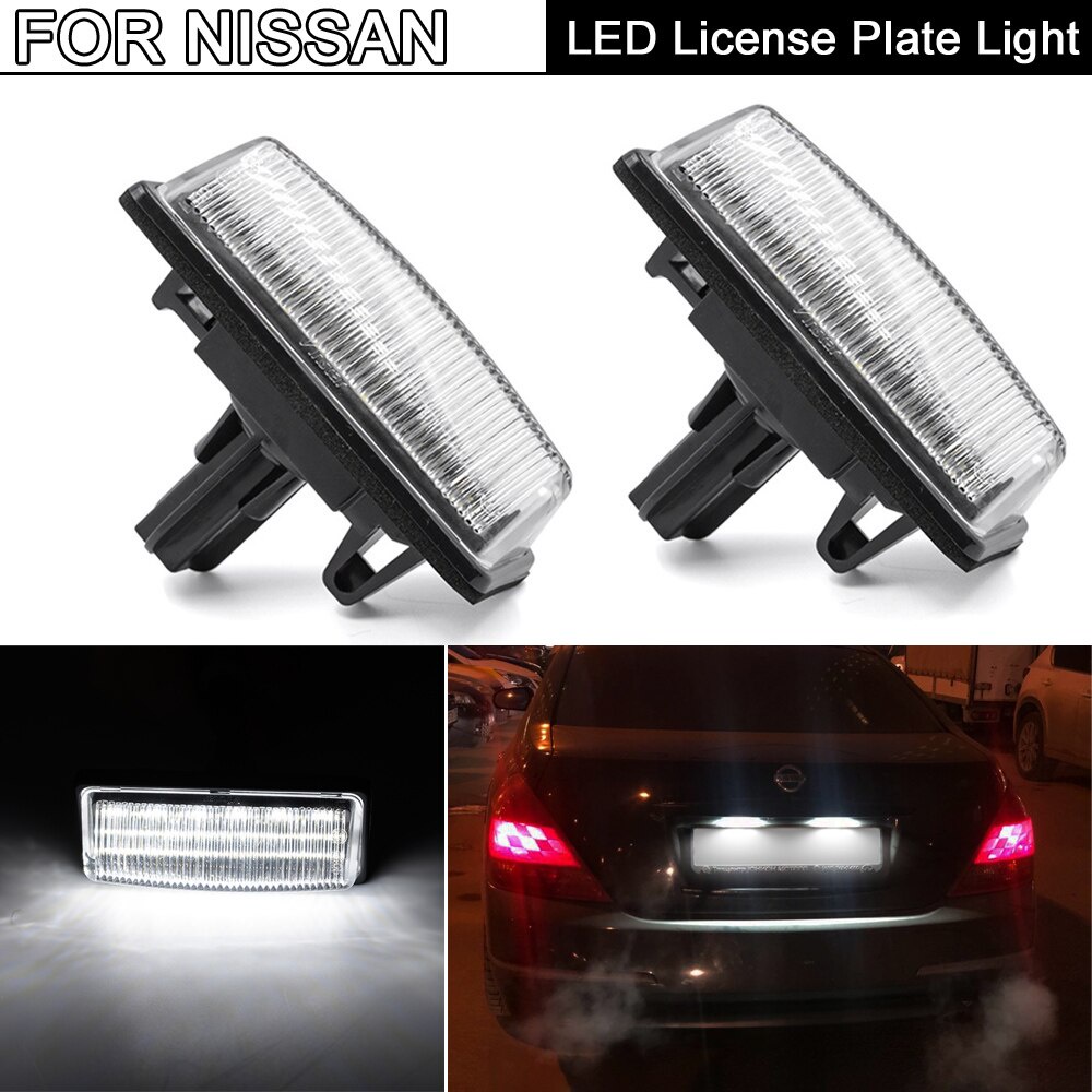 LED License Plate Light Number Plate Lamp For Nissan Teana Tidda Altima ...
