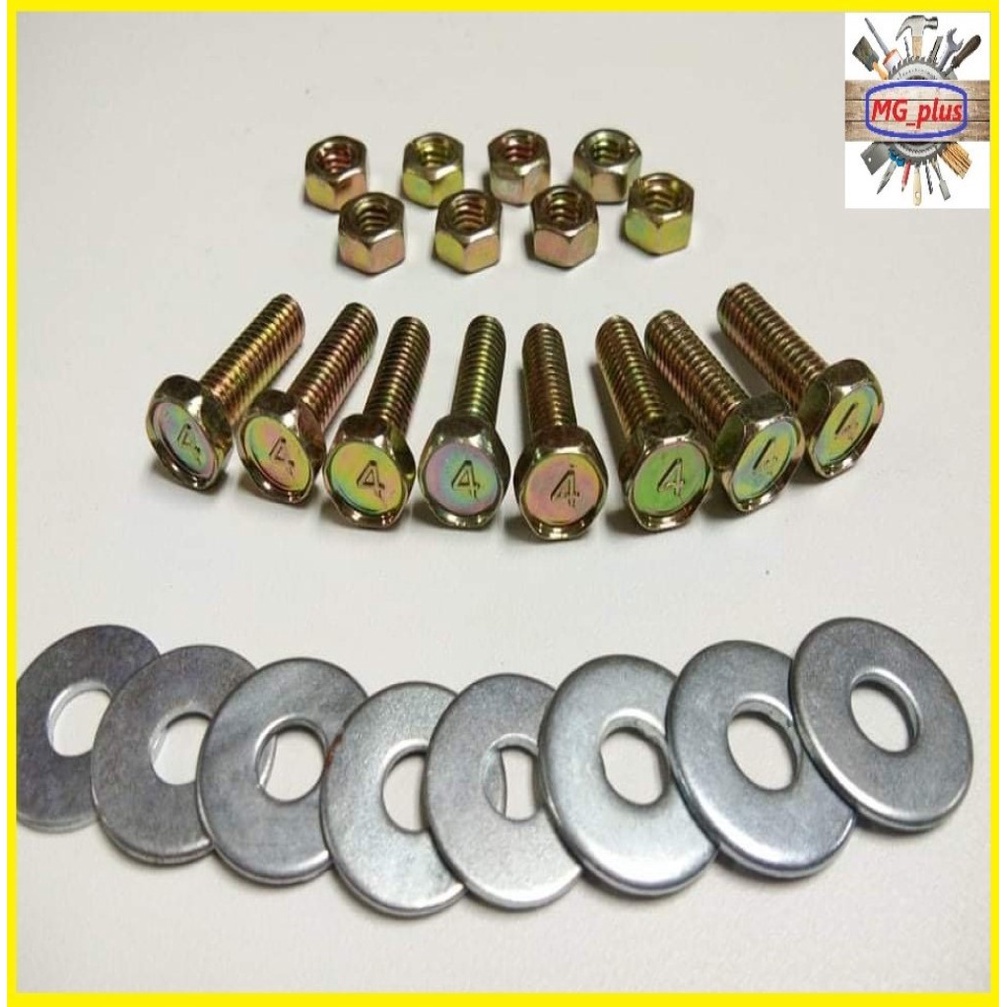 BH 8 MM Bolt And Nut - Ordinary ( Sold Per 5 Pieces Bolt And Nut With ...