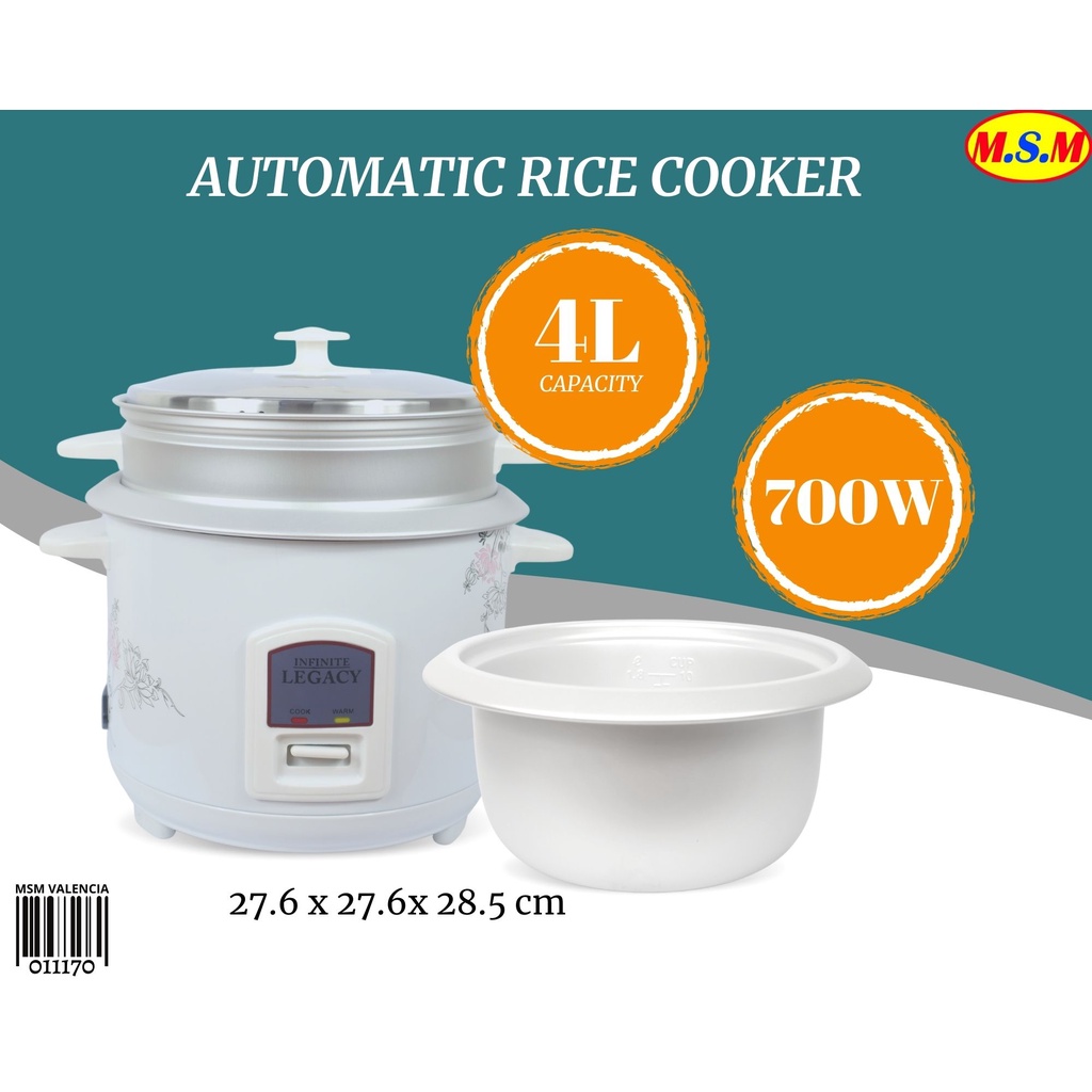 Automatic Rice Cooker 4 L multifunctional rice cooker with steamer ...