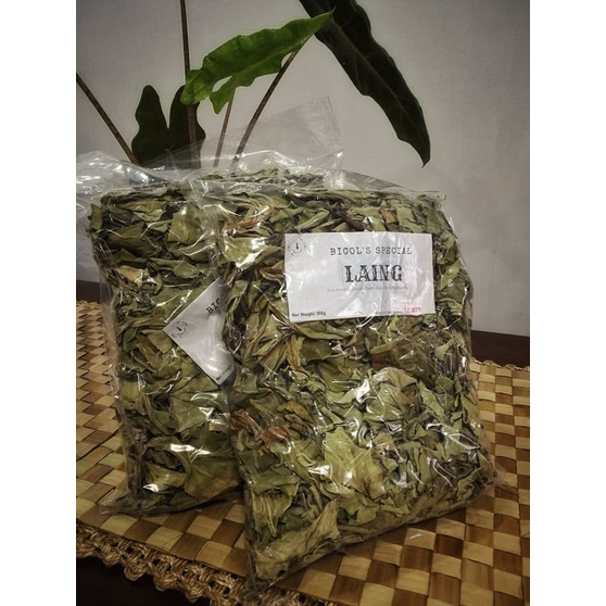 Laing 100g - Dried Gabi Leaves (Taro Leaves) from Bicol | Shopee ...
