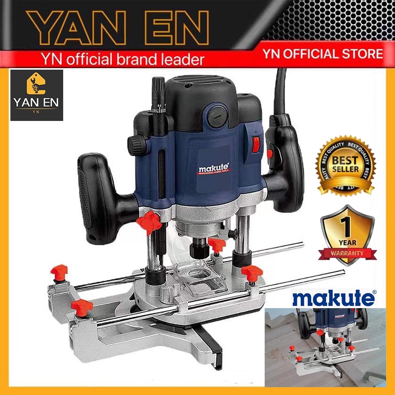 YN MAKUTE Electric Palm wood Router 2200W, 8/12mm,6000-22000 r/min Wood ...
