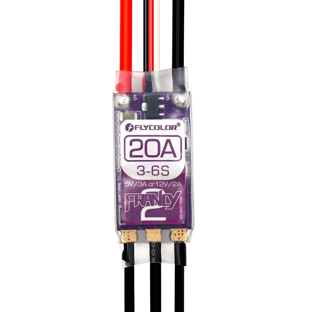 1PCS Flycolor Francy 2 Brushless ESC 20A 30A 40A 50A 3-6S Speed ...