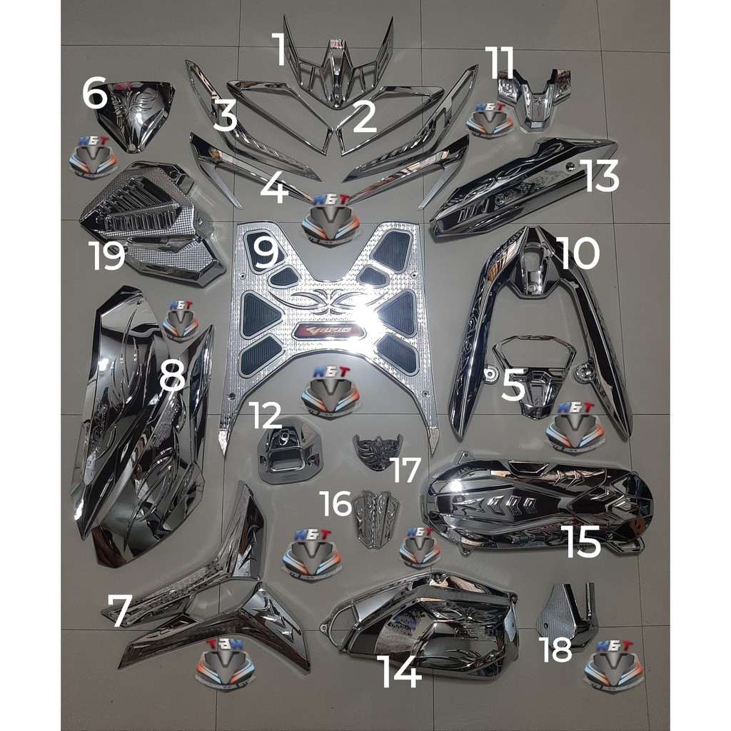 19 in 1 Garnish for Honda Click 125i/150i version 2 | Shopee Philippines