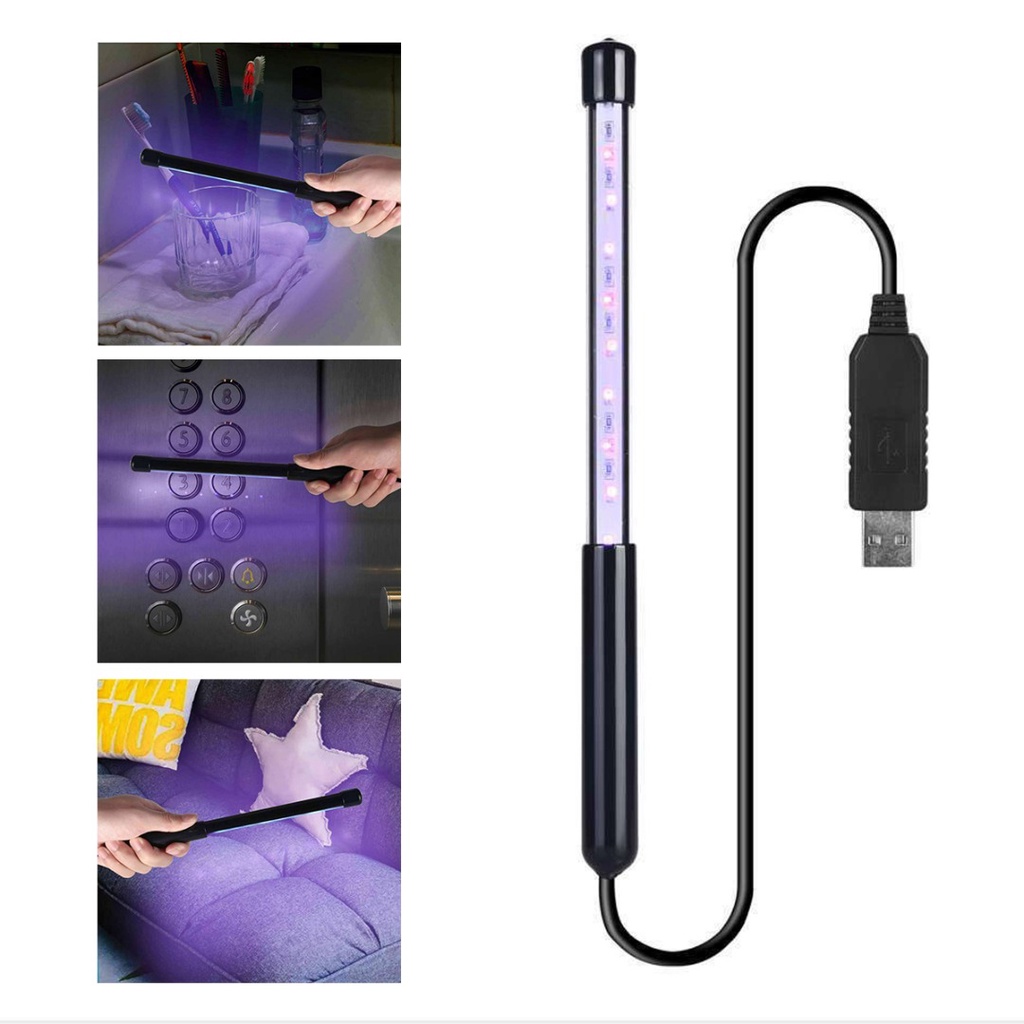 USB Ultraviolet UV Germicidal Light Sterilizer Lamp Hotel Car Mite Disinfection | Shopee Philippines