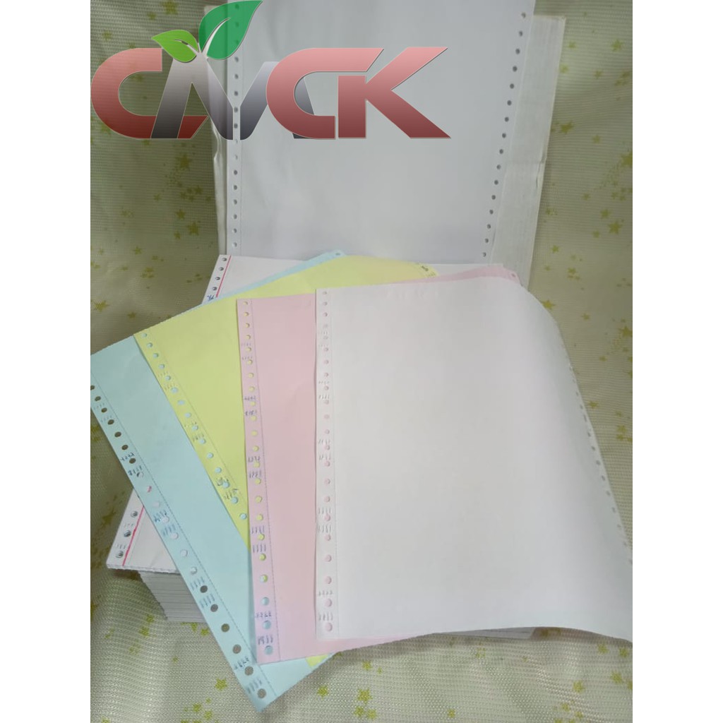 Carbonless Continuous Forms 4 Ply 11 x 9 ½ Colored and All White ...