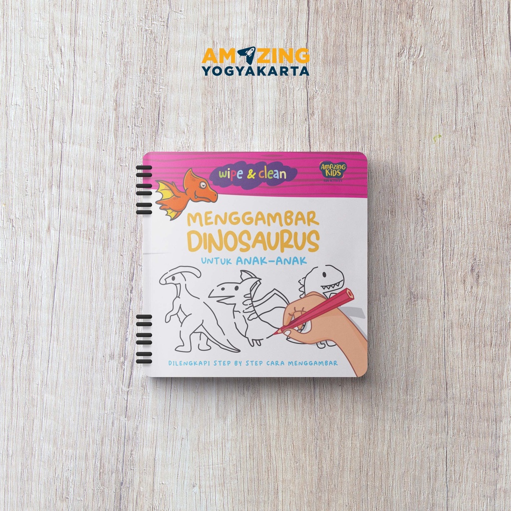 Wipe and Clean Books - Learn to Draw Dinosaurs | Shopee Philippines
