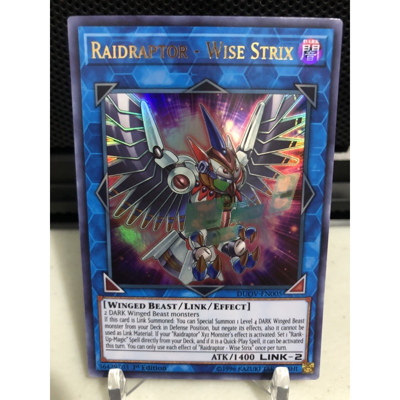Raidraptor - Wise Strix Ultra Rare Yugioh | Shopee Philippines