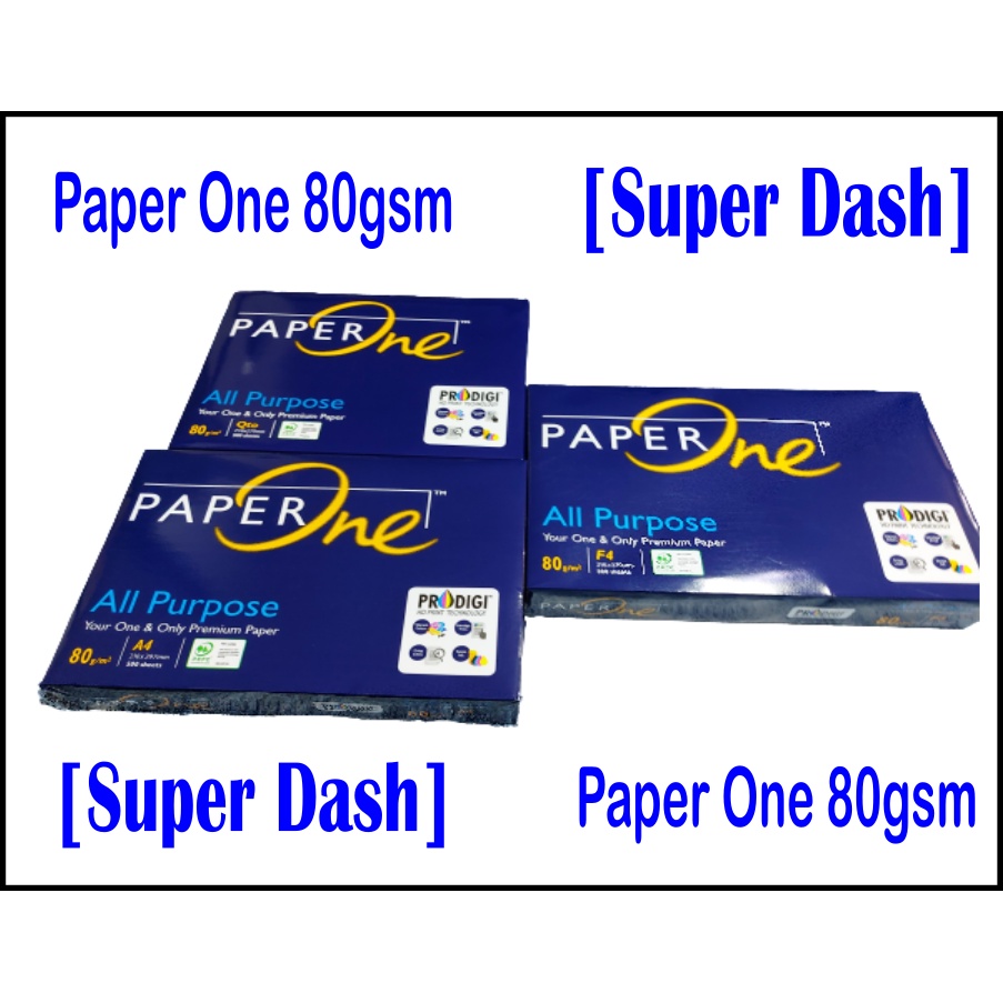 Paper One 80gsm Sub 24 Bond Paper [500sheet per Ream] Copier Copy Paper ...