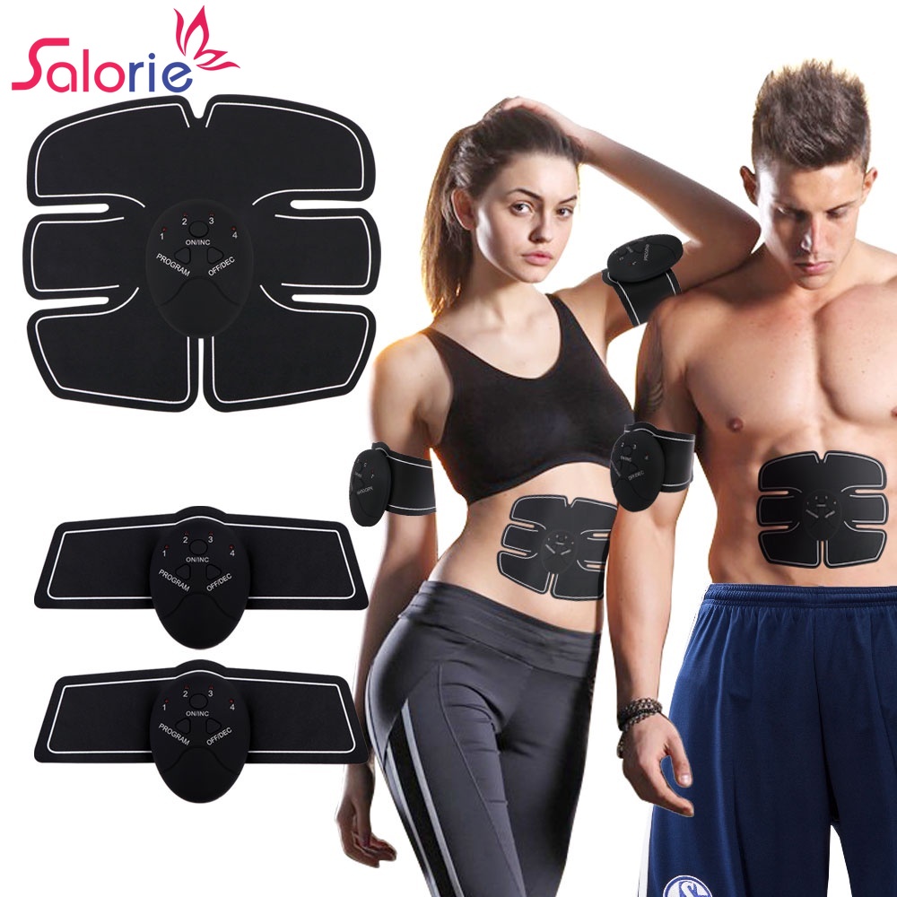 Salorie EMS Muscle Training ABS Electric Pulse Stimulator Abdomen Arm ...