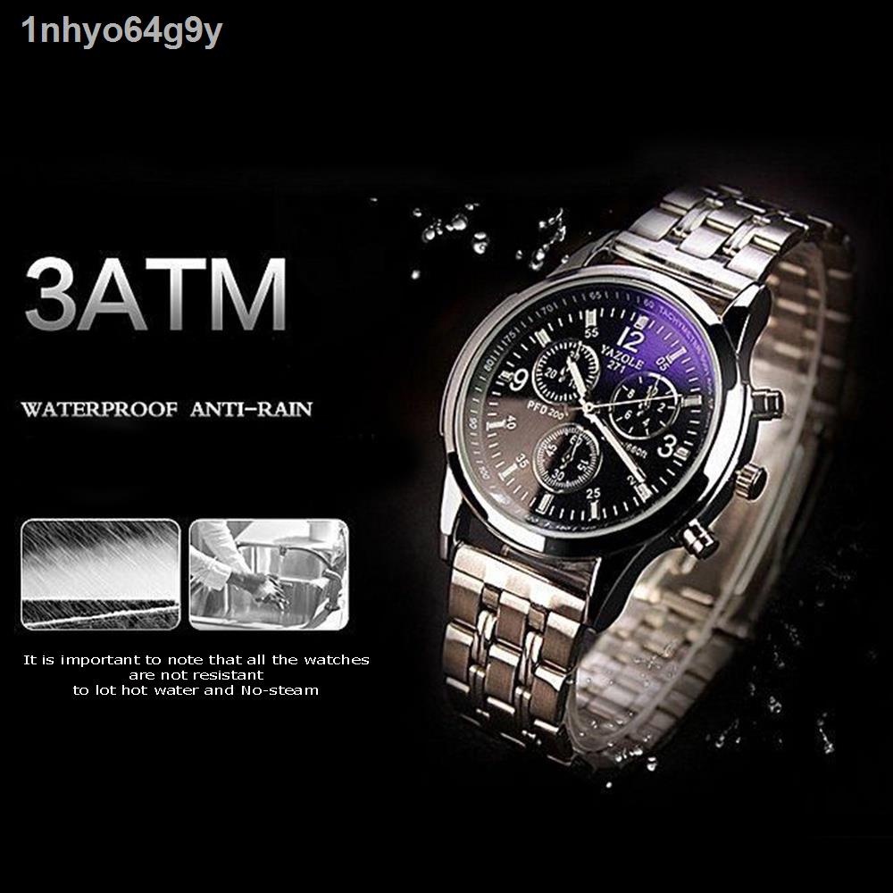 Yazole Stainless Steel Strap Men's Watch 271 (Silver) | Shopee Philippines