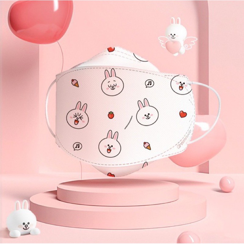 Mask 3D LINE FRIENDS: Cony Genuine Copyright | Shopee Philippines