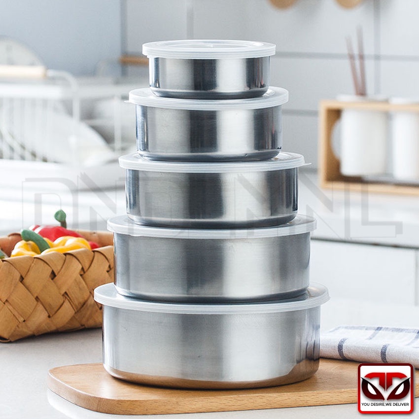 D&D Protect Fresh Box 5 Pieces High Quality Stainless Steel Ware Set ...