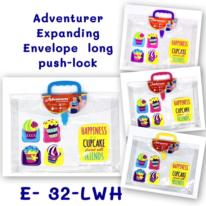 Adventurer Expanding plastic Envelope Long with Handle E-32-LWH ...