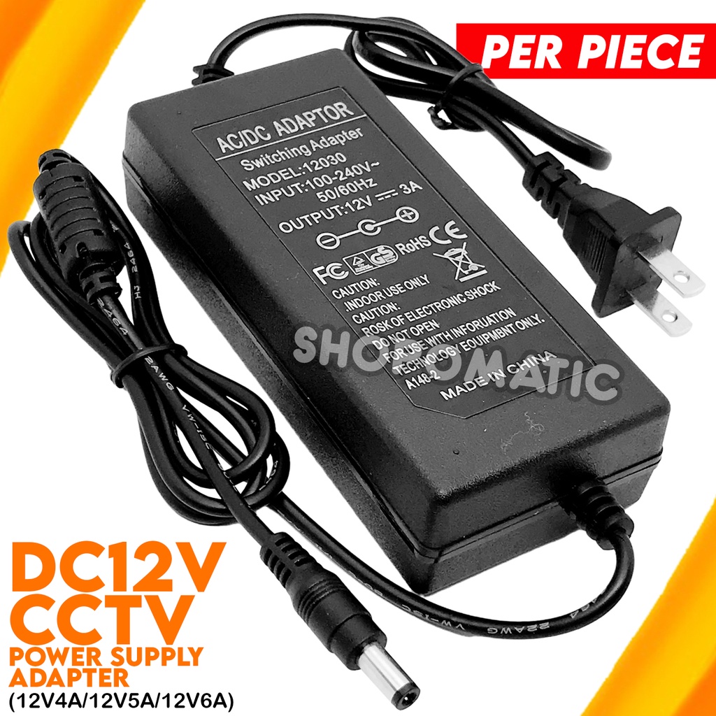 🟧DC12V Adapt 3A 4A 5A 6A LED CCTV Power Supply Adapter 12V Power ...