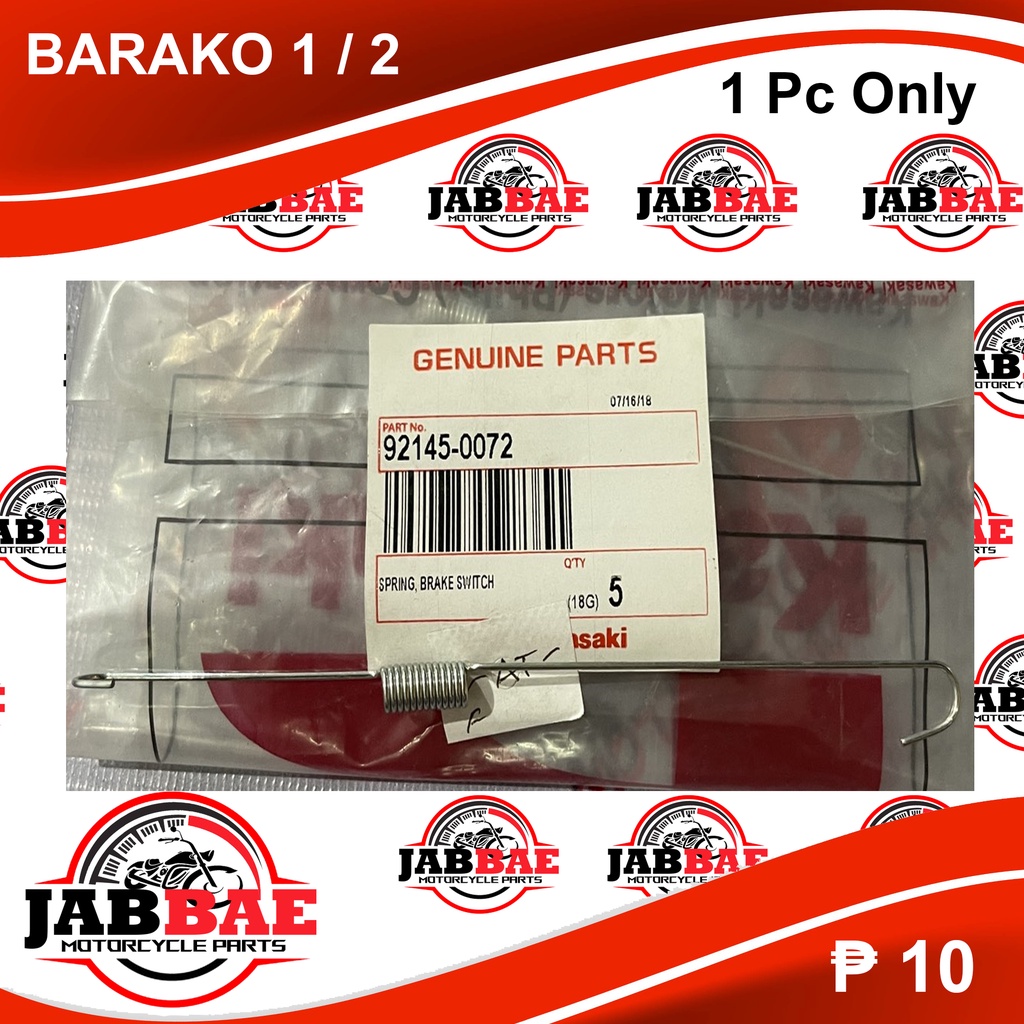 Stoplight Switch Spring Barako 1 and 2 92145-0072 NEW PRICE | Shopee ...