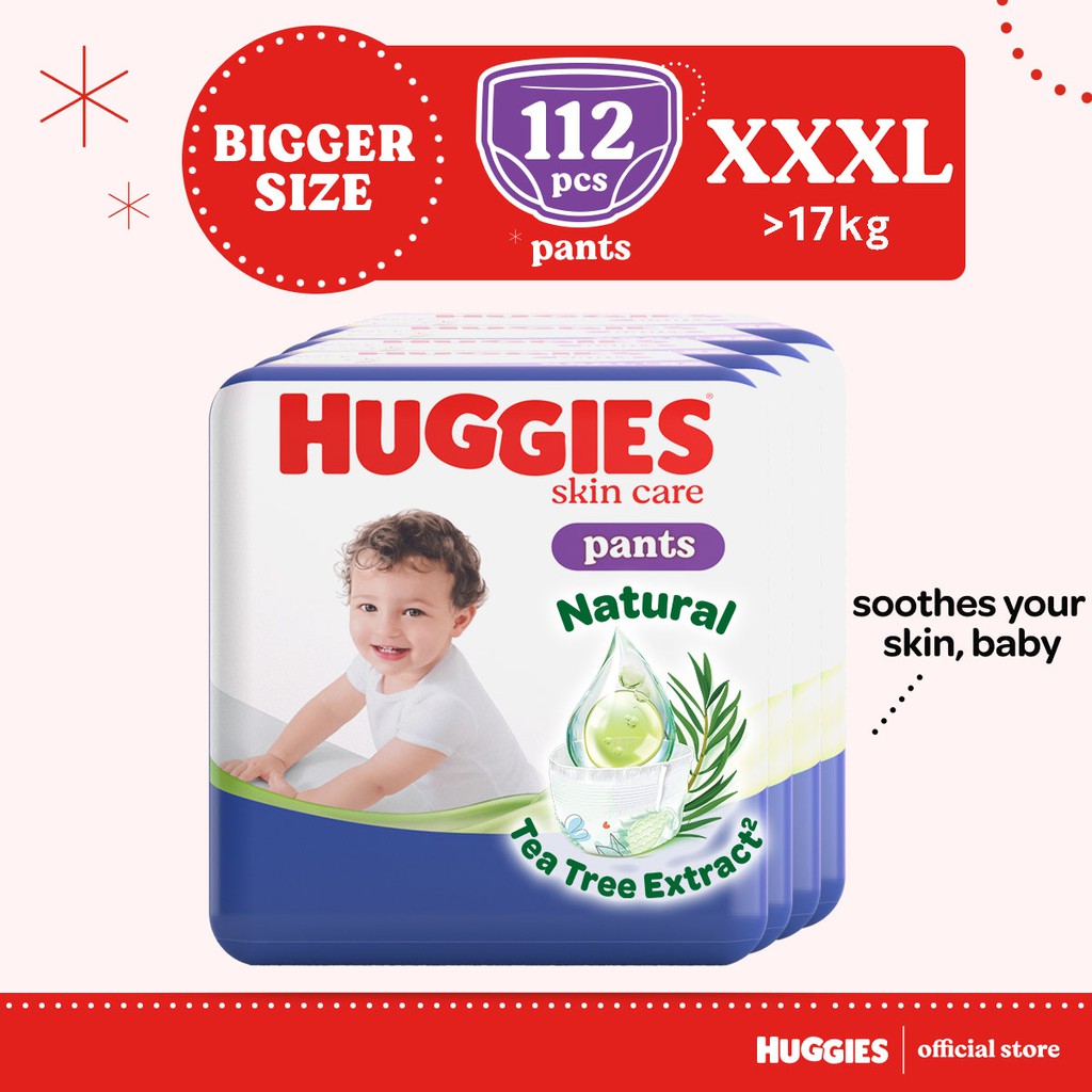 Huggies Skin Care XXXL - 28 pcs x 4 packs - (112 pcs) | Shopee Philippines