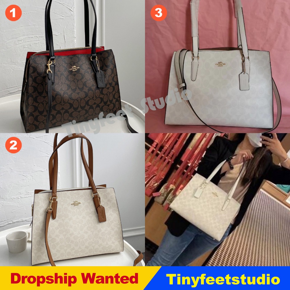 C4075 C4078 Tatum Carryall In Signature Canvas Women Handbag Crossbody ...