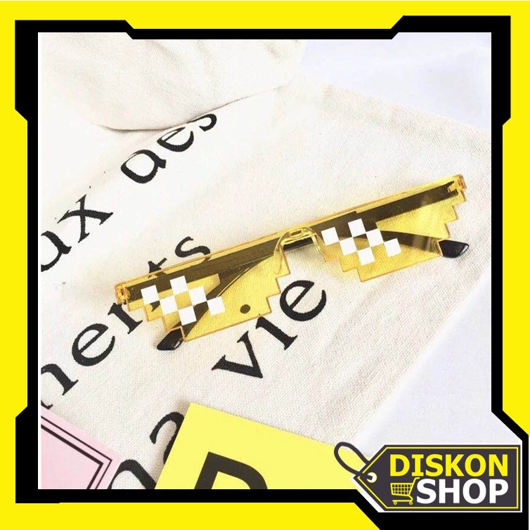 Shop - F5348 Men Women Thug Life Mosaic Meme Glasses / Imported Thug ...