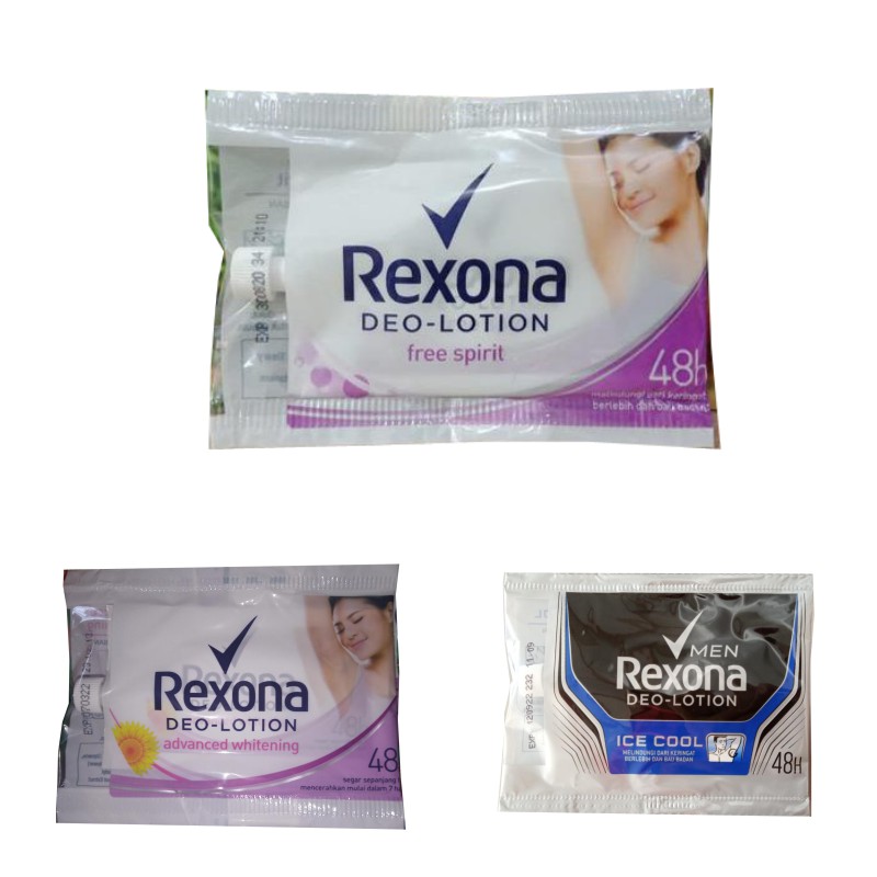 SS Rexona Deo Lotion Sachet Advance Whitening Free Spirit Men Ice Cool ...