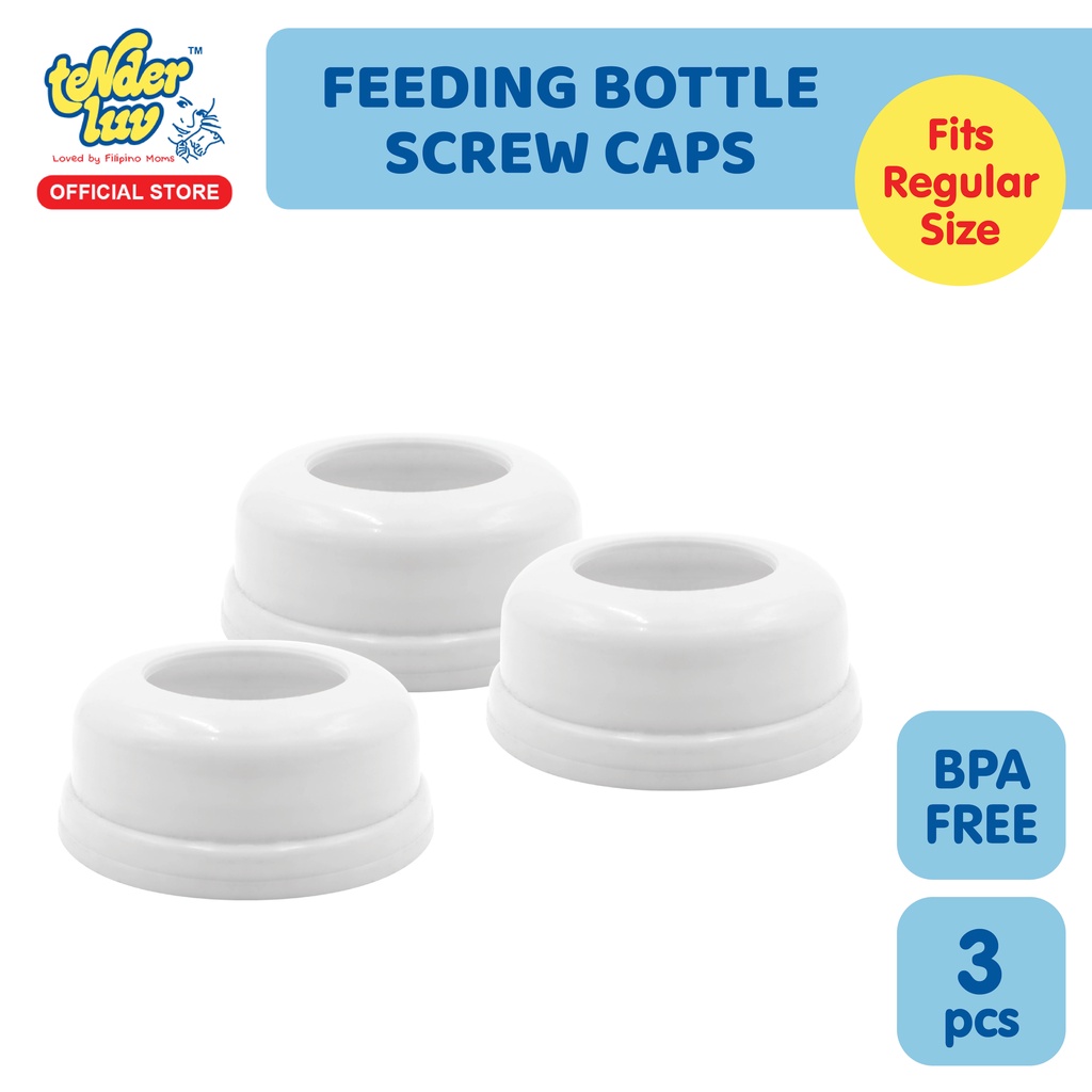 Tender Luv 3 Pieces Standard Baby Feeding Bottle Screw Caps | Shopee ...