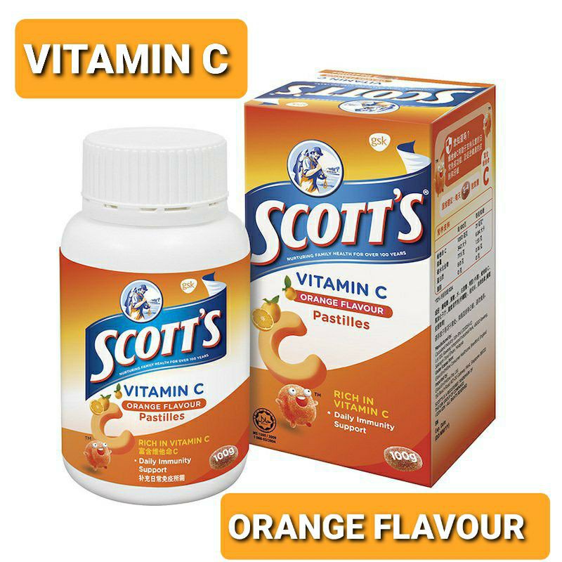 【Philippine cod】 Scott's Chewable GUMMY Vitamin C for kids Orange ...