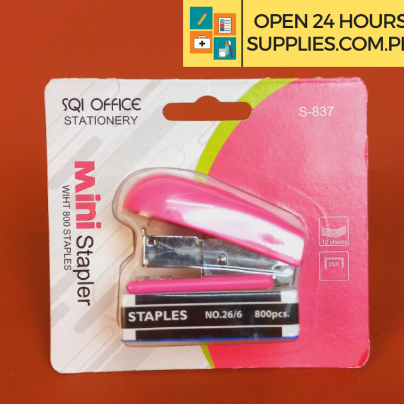 Office Mini Stapler With free Staple Wires SQI | Shopee Philippines