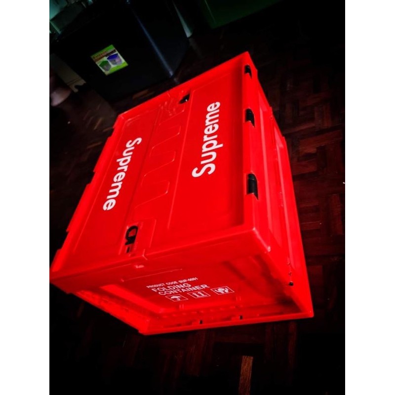 SUPREME FOLDABLE STORAGE BOX / CONTAINER | Shopee Philippines