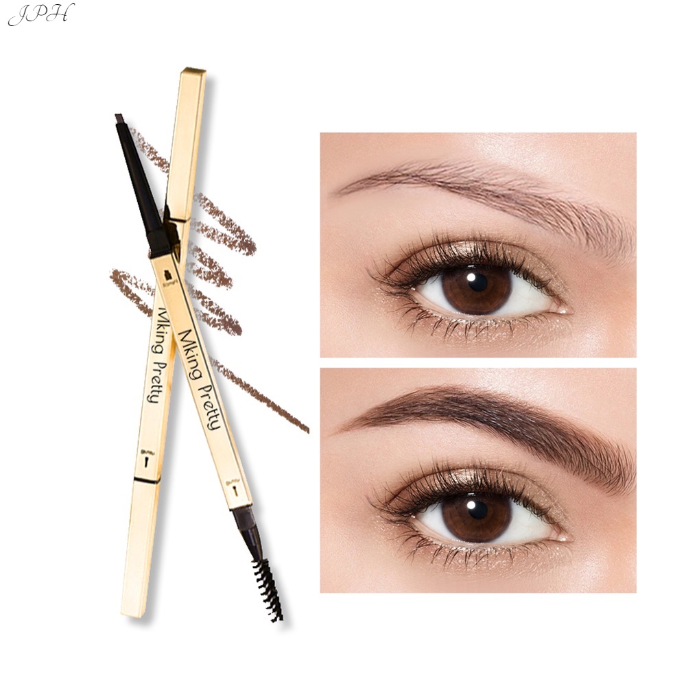 【JP4】Ended Highly Pigment Eyebrow Pencil Waterproof Eye Brow Pen Smooth ...