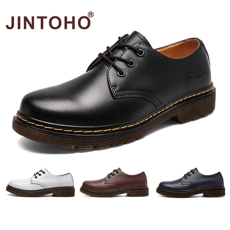 【JINTOHO】Ready Stock Couple Oxford Boots Men & Women Casual Genuine ...