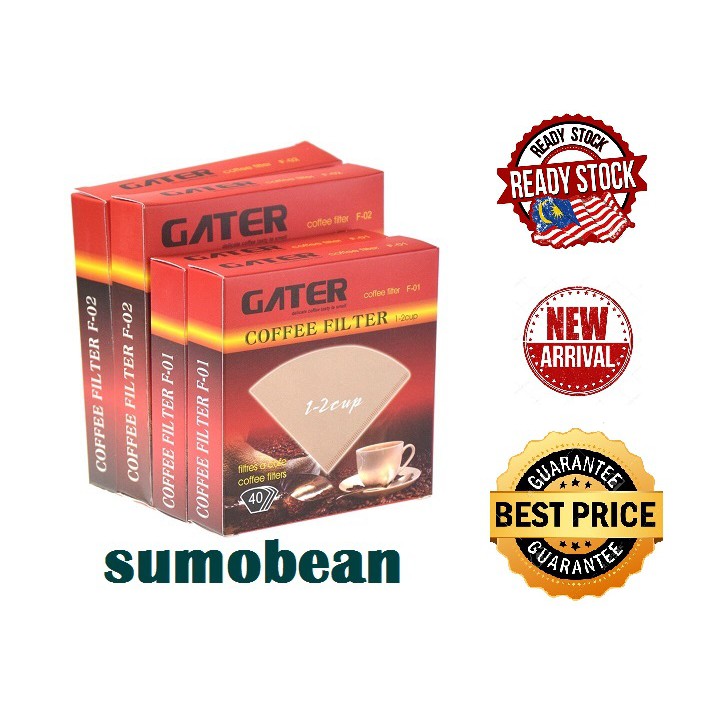 Wood Pulp Unbleached Ecofriendly V-60 Paper Filter (40pcs/pack ...