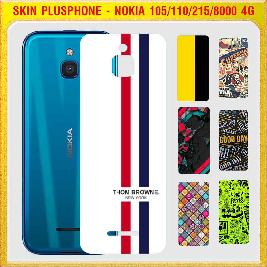 Back Skin Sticker for Nokia 105, 110 4G, 215 4G, 8000 4G | Shopee ...