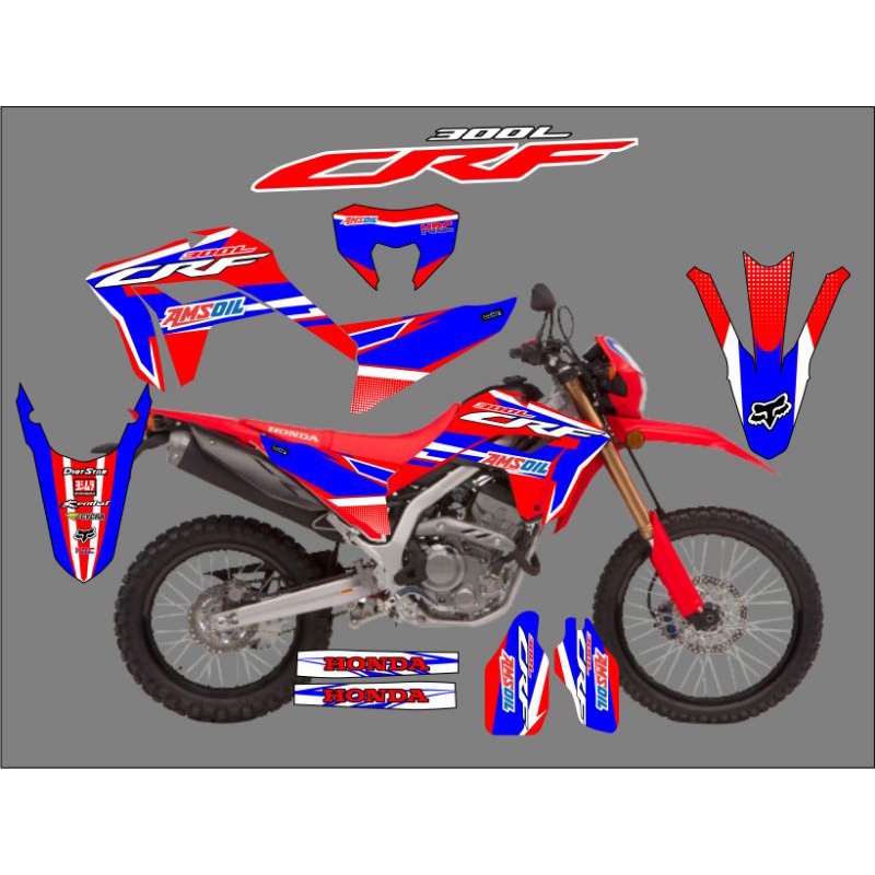 Honda crf 300L full body decals | Shopee Philippines