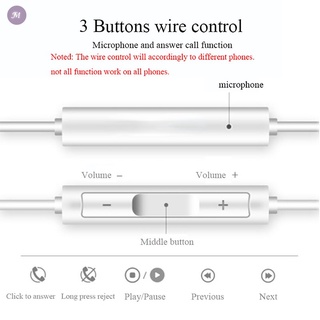 Wired Type-C Earphone USB In Ear Hearphone Headset With Mic Mate Honor ...