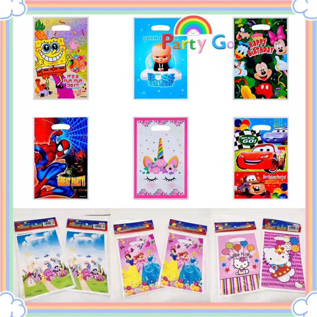 10pcs birthday loot bag party supplies decoration loot bag small candy ...