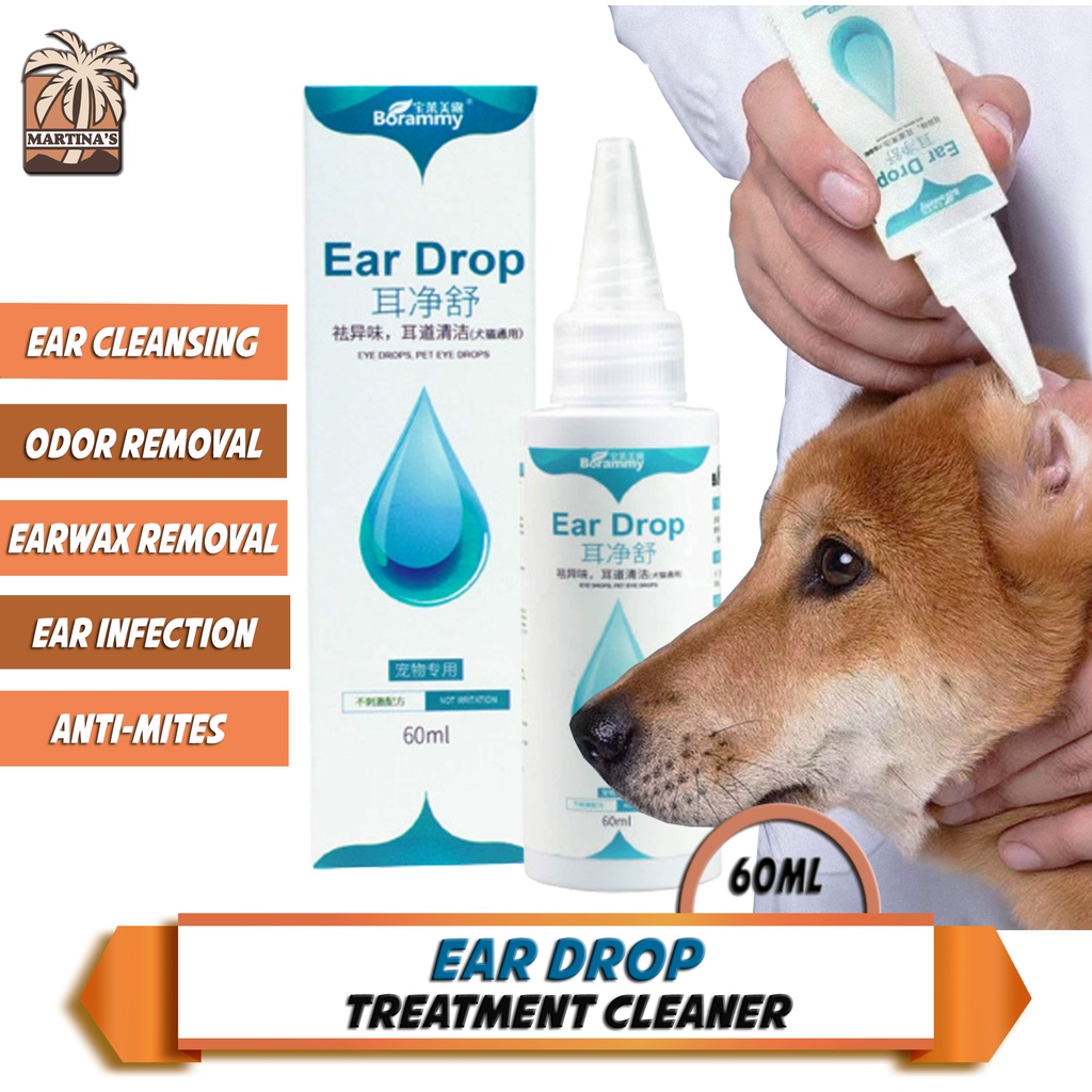 EAR DROP Martina's Cat Dog Ear Mites Odor Removal Infection Solution ...