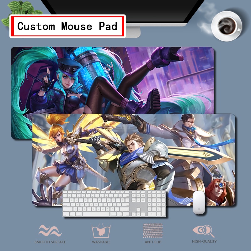 XL Custom Gaming Mouse Pad Mobile Legends 4 Mouse Pad Extra Large Anti ...
