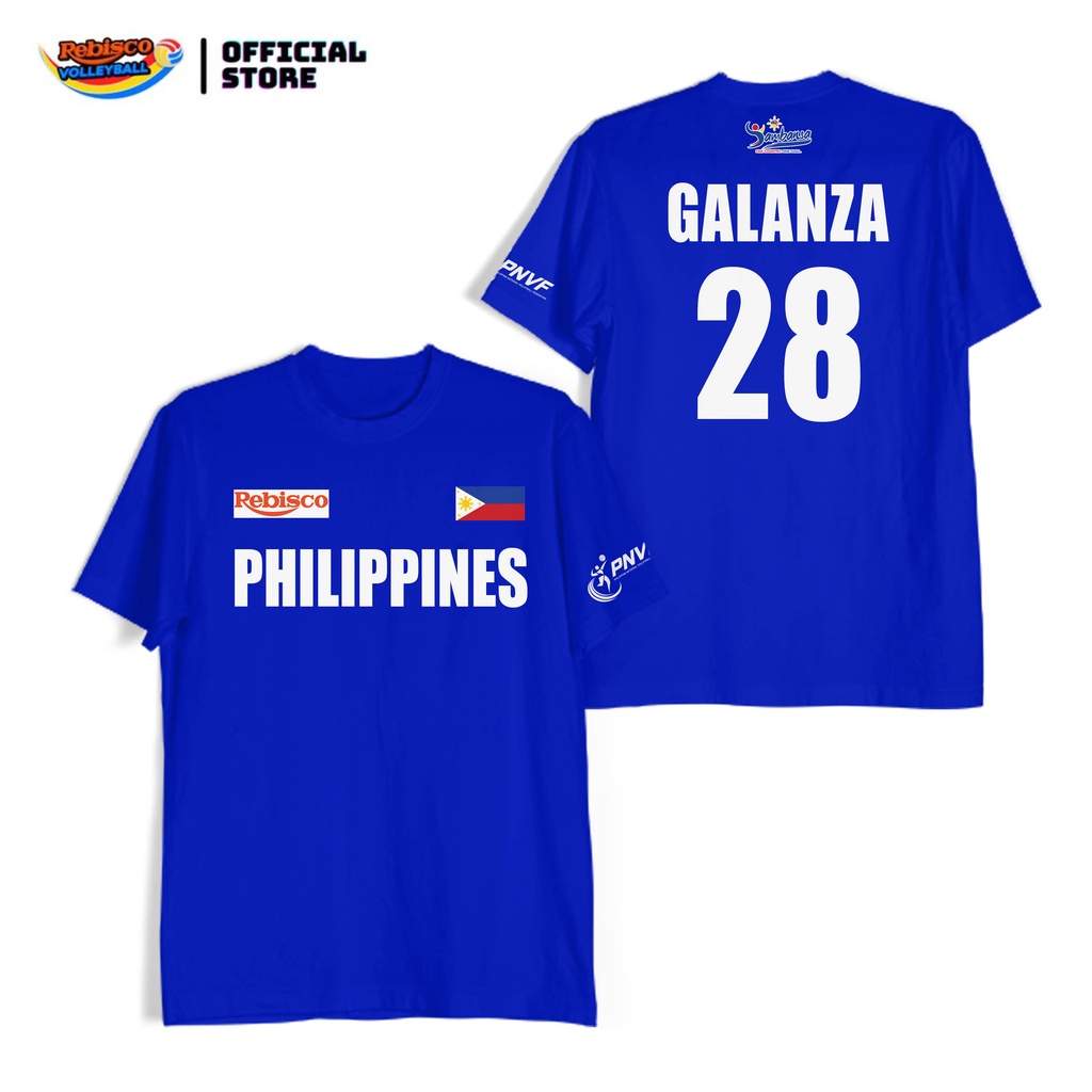 PVL Volleyball Drift T Shirt 28 GALANZA Jersey 15 Blue Creamline Cool ...
