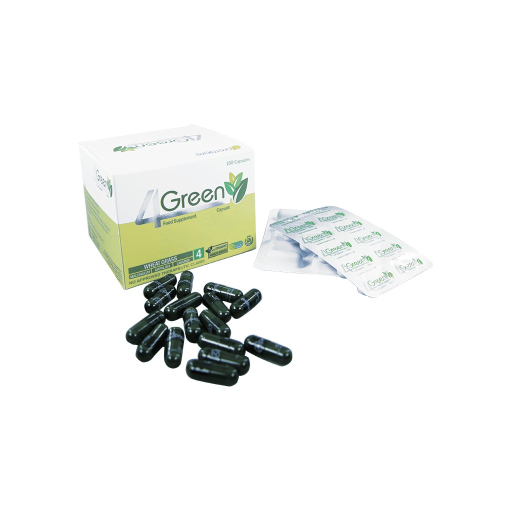 JC Premier 4Green Capsule (1 Box with 100capsules) | Shopee Philippines
