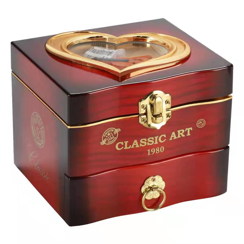 Music box toy makeup box Birthday Gift Girl Jewelry Storage Box ...