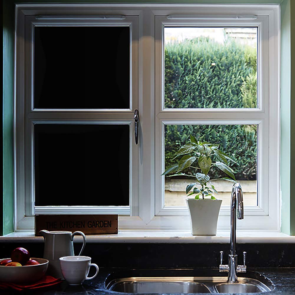 Black Glass Window Sticker Glass Sticker Window Tint for Home Self ...