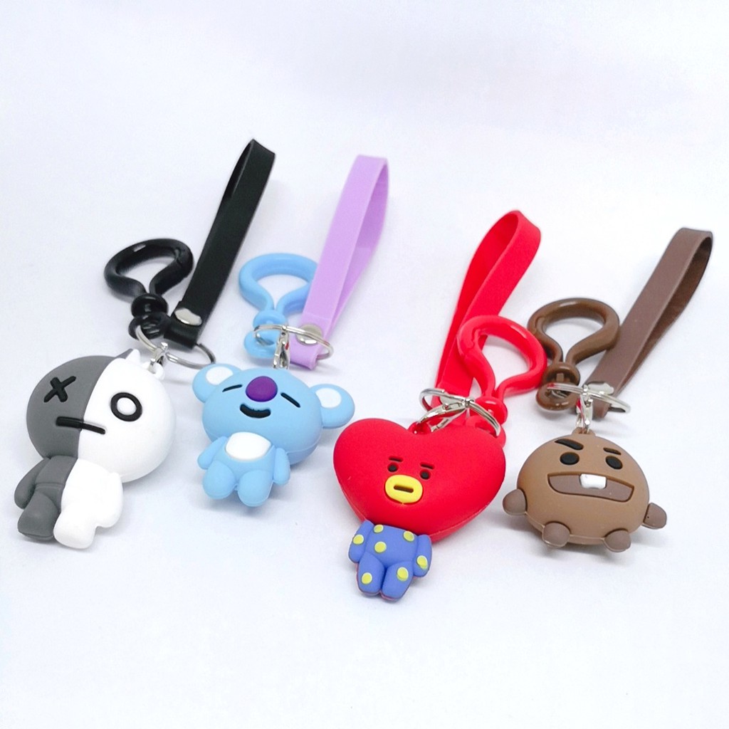 KPOP BT21 TATA RJ COOKY CHIMMY KOYA SHOOKY MANG VAN KEY CHAIN HOLDER | Shopee Philippines