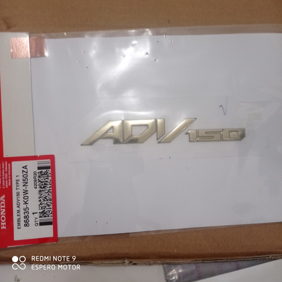 Original AHM ADV 150 GOLD EMBLEM UNIT PRICE | Shopee Philippines