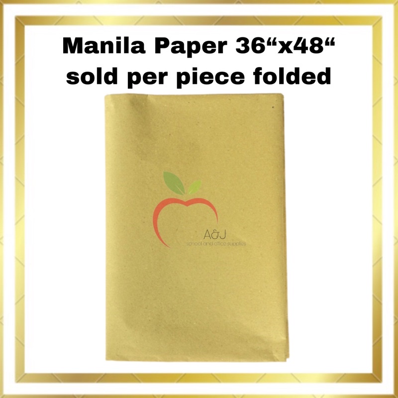 Manila Paper 36“x48“ sold per piece folded | Shopee Philippines