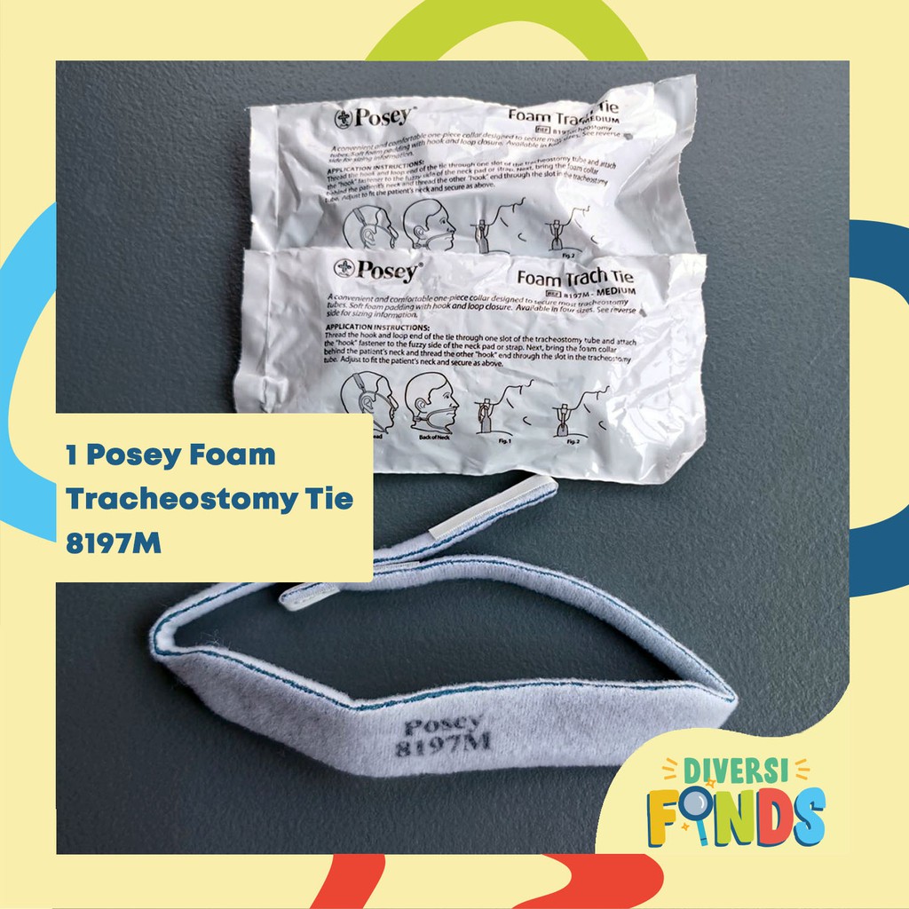 Posey Foam Trach Tracheostomy Tie 8197-medium | Shopee Philippines