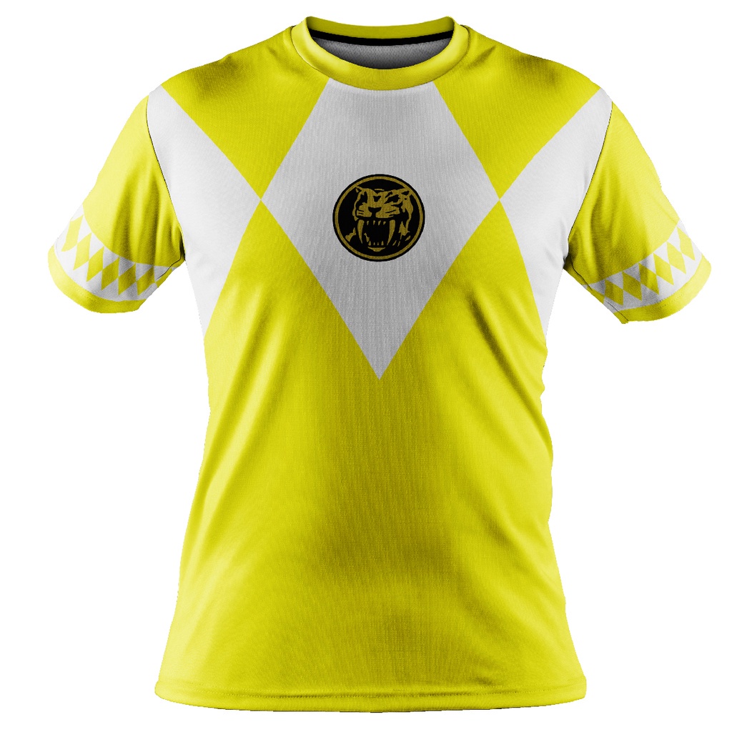 [READY STOCK] POWER RANGERS MIGHTY MORPHIN YELLOW COSPLAY BAJU KIDS ...
