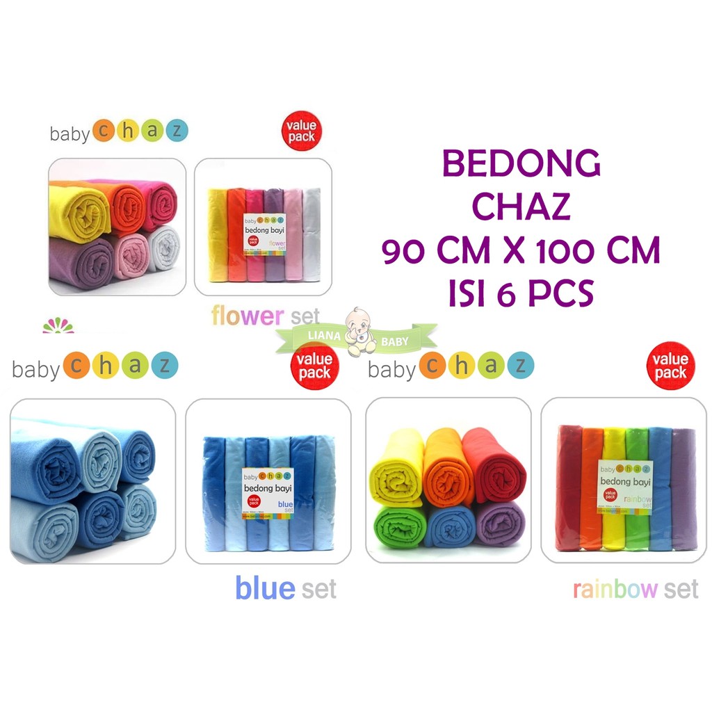 Baby CHAZ BABY Swaddle Contents 6pcs (size: 90cm x 100cm) | Shopee ...
