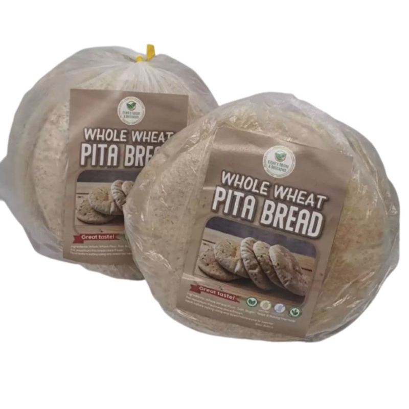 Elijah S Whole Wheat Mini Size Pita Bread Arabic Bread - 10 Units 4 60G ...
