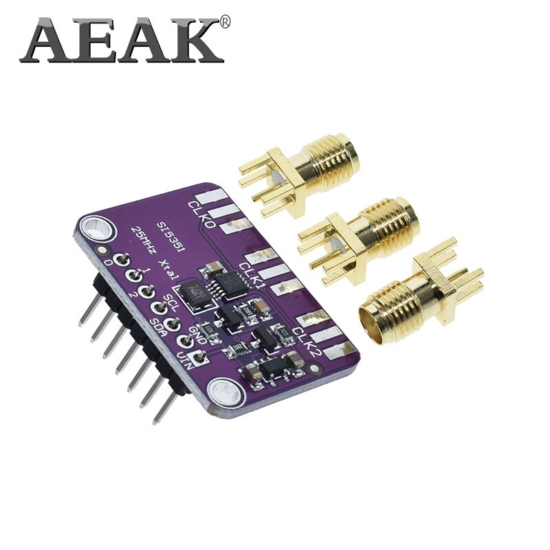 Si5351A DC 3V-5V CJMCU-5351 I2C Clock Generator Connector Module Signal ...