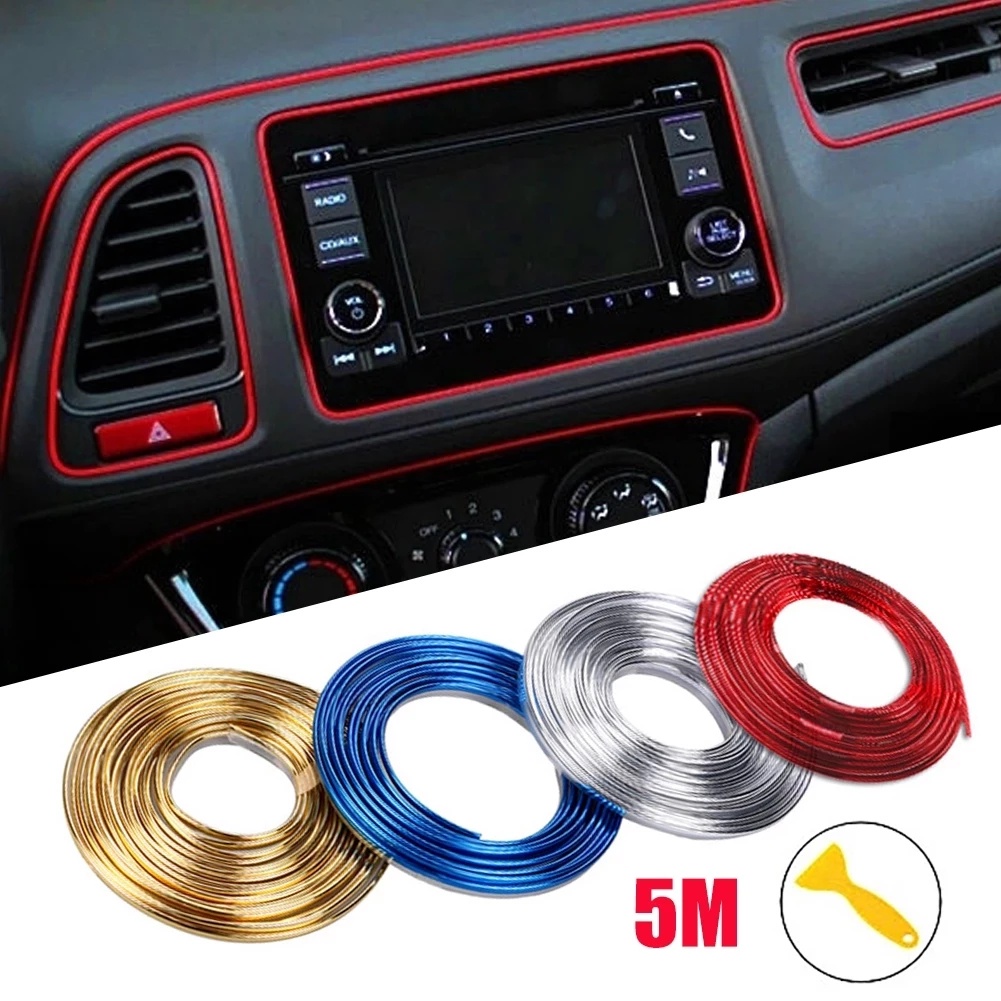 Universal car molding decoration flexible strips 5m/3m/interior auto ...
