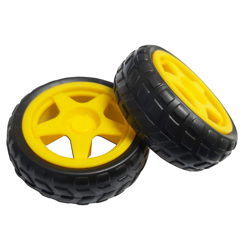 MICROBOT KIT MB302 Robot Wheel Set Size 65x25mm (1 Pair) | Shopee ...